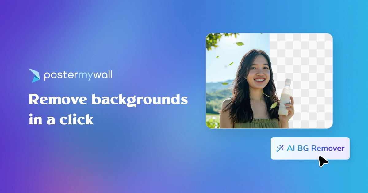 KI-Hintergrund-Entferner | PosterMyWall