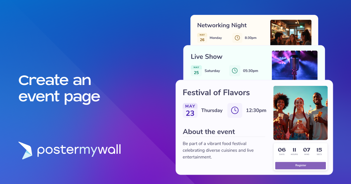 Create Event | PosterMyWall