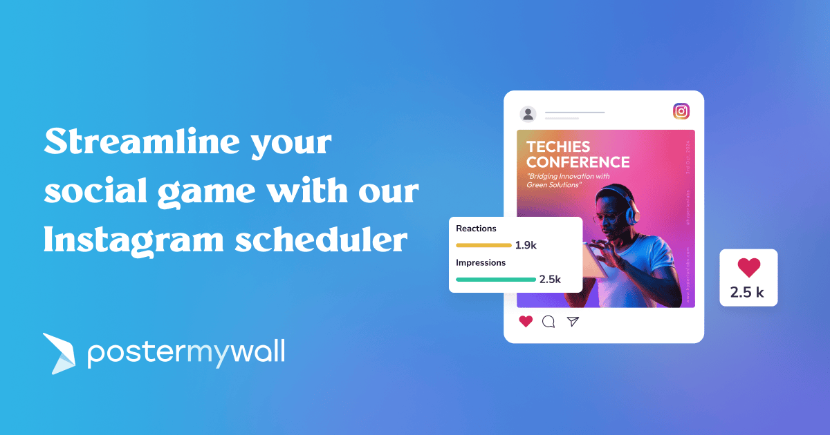 Instagram Scheduler for Busy Marketers | PosterMyWall