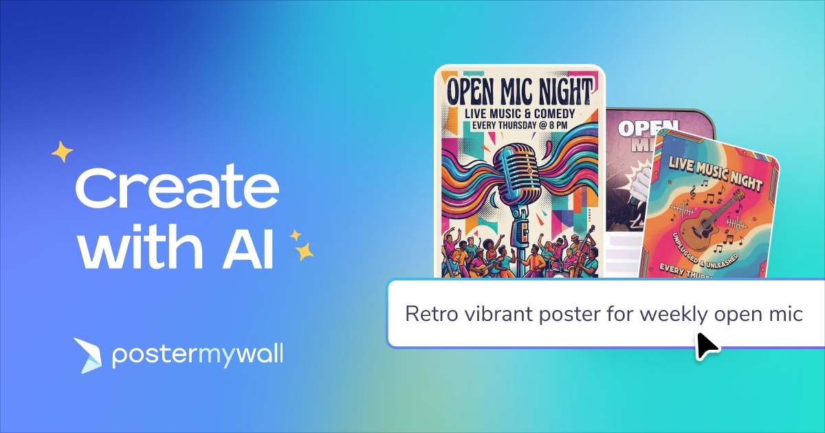 Erstellen mit PosterMyWall AI | PosterMyWall