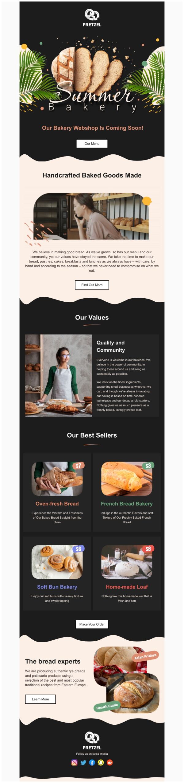 Coming soon Email Template 'Bakery Additions' for Summer | PosterMyWall