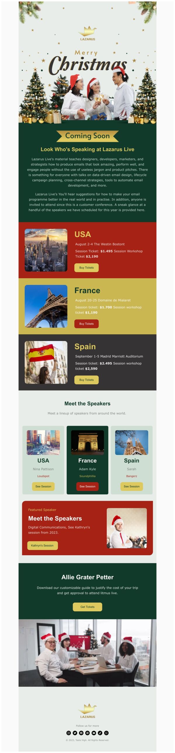 Coming soon Email Template 'Business Meetup' for Christmas | PosterMyWall