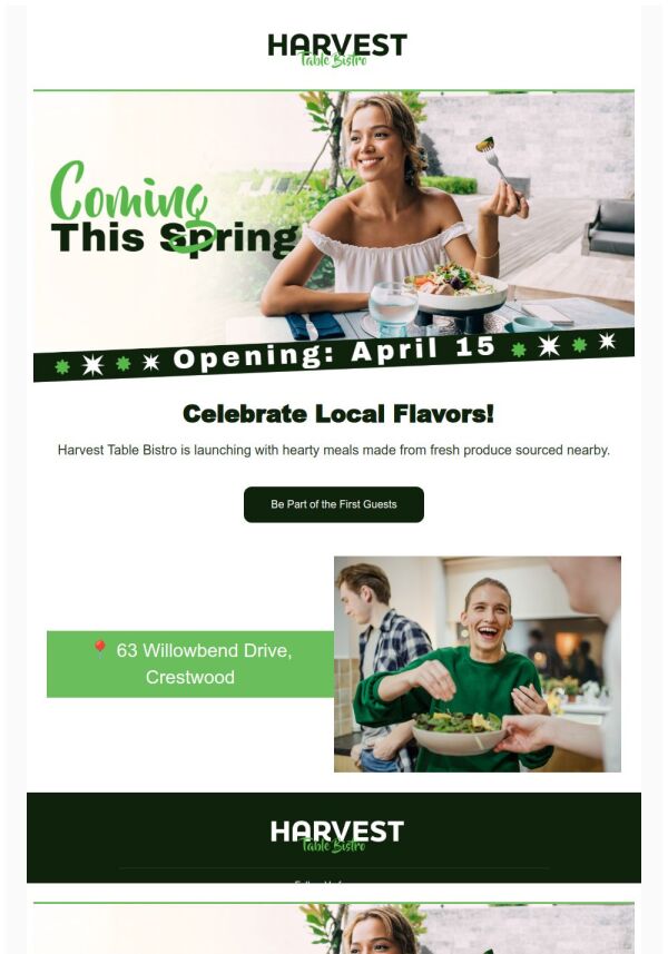 Coming soon Email Template 'Fresh Produce' for Food | PosterMyWall