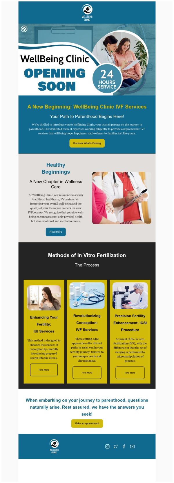 Coming soon Email Template 'Prenatal Care' for Healthcare | PosterMyWall