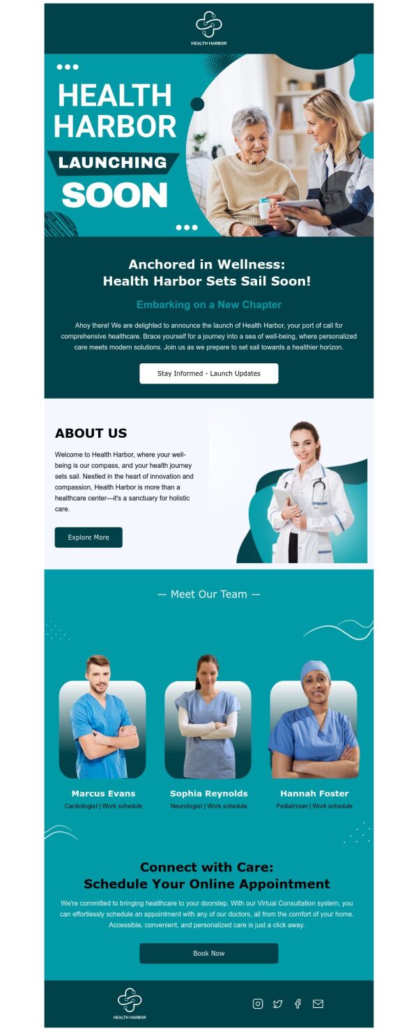 Coming soon Email Template 'Primary Wellness' for Healthcare | PosterMyWall