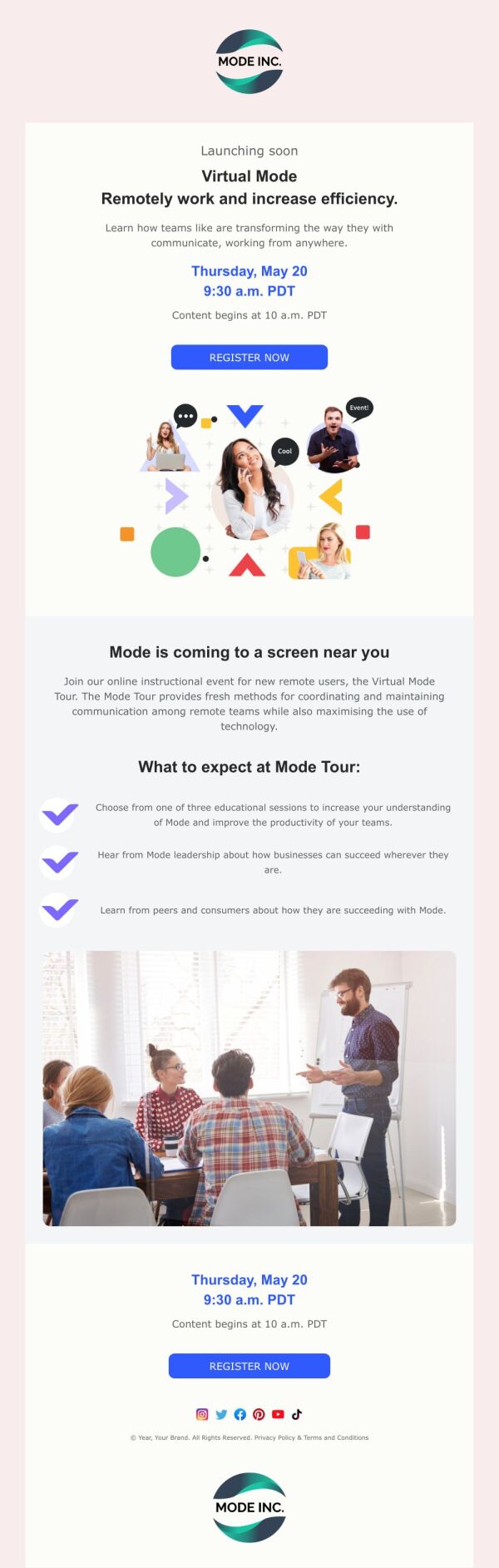 Coming Soon Email Template 'Remote Work Seminar' for Personal Branding ...