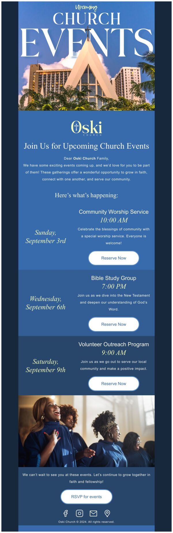 Event Schedule Email Template 'Bible Study Group' for Church | PosterMyWall