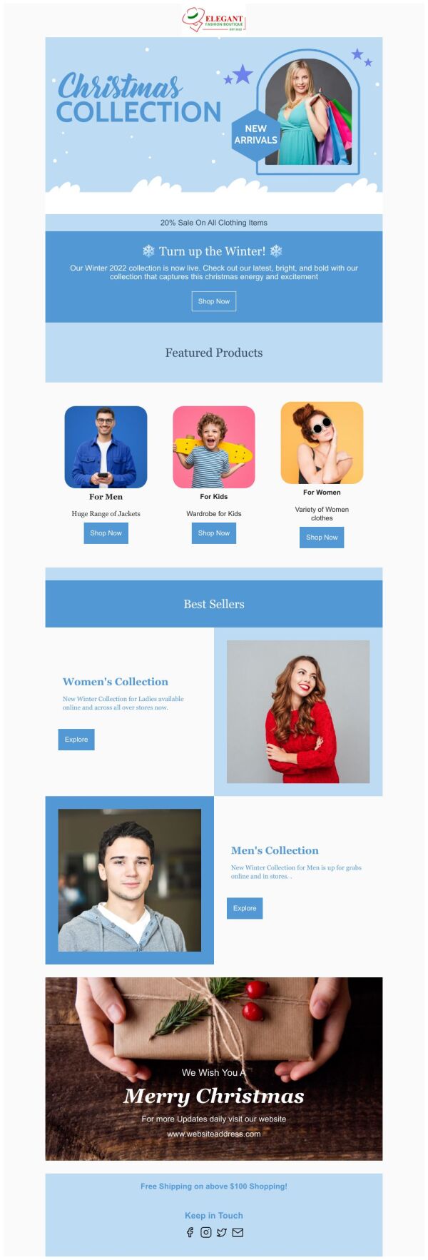 New Arrival Email Template 'Clothing Store' for Retail | PosterMyWall