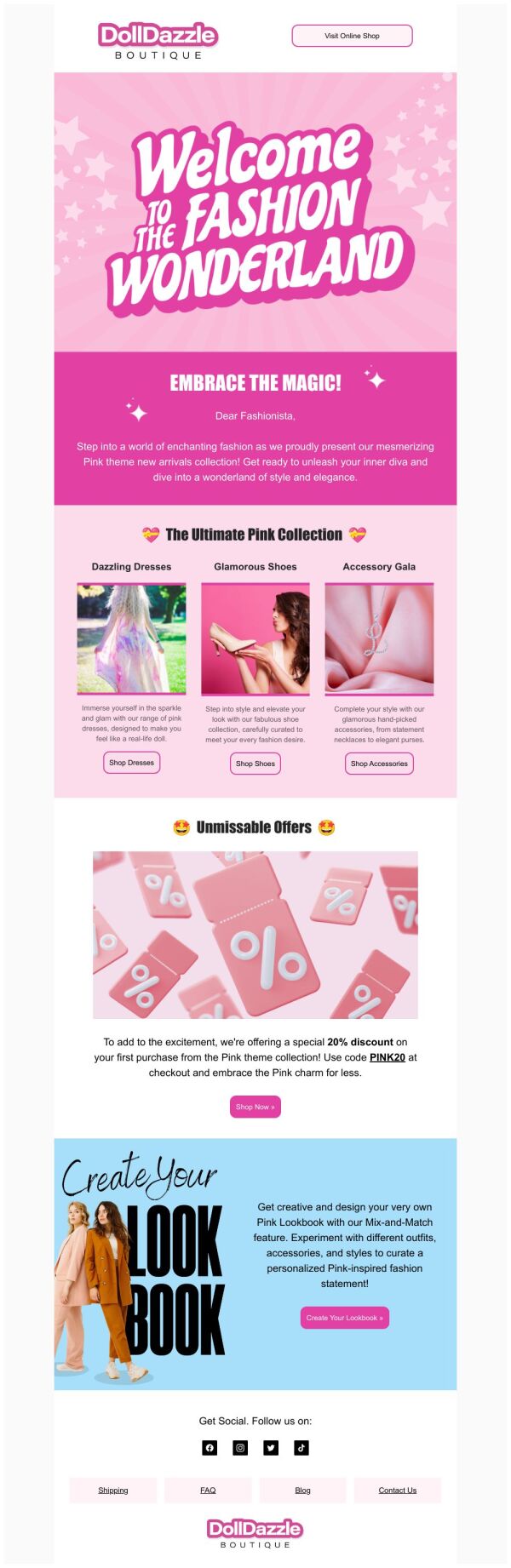 New Arrival Email Template 'Dolls Fashion WonderLand' for Retail ...