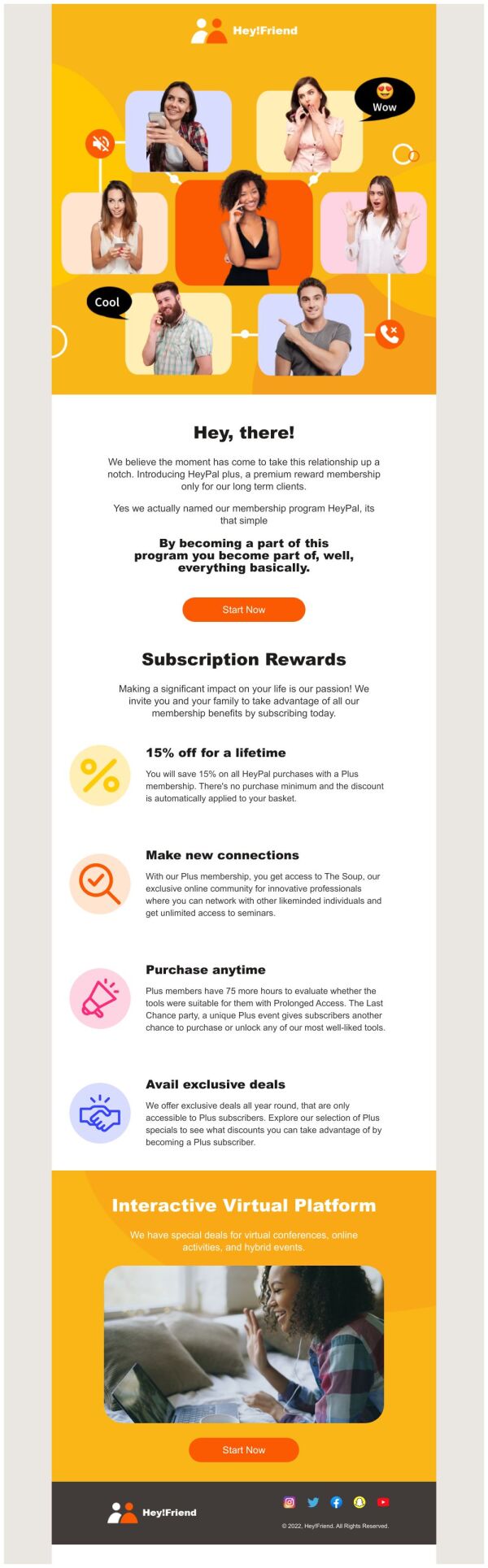 New Arrival Email Template 'Interactive Virtual Platform' for Tech ...