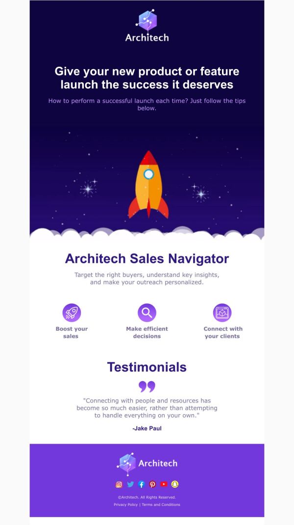 New Arrival Email Template 'Product Launch Tips' for Tech | PosterMyWall