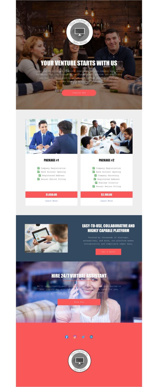 Price List Email Template 'Company Compliance Registration' for ...