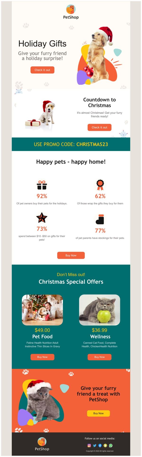 Price List Email Template 'Holiday Gifts' for Christmas | PosterMyWall