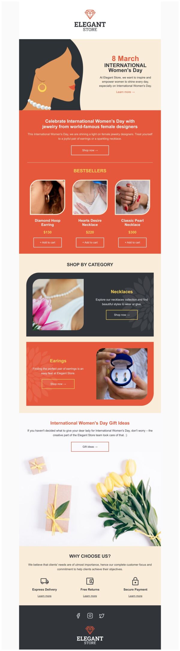 Product Promotion Email Template 'Jewellery by Designers' for Women's ...