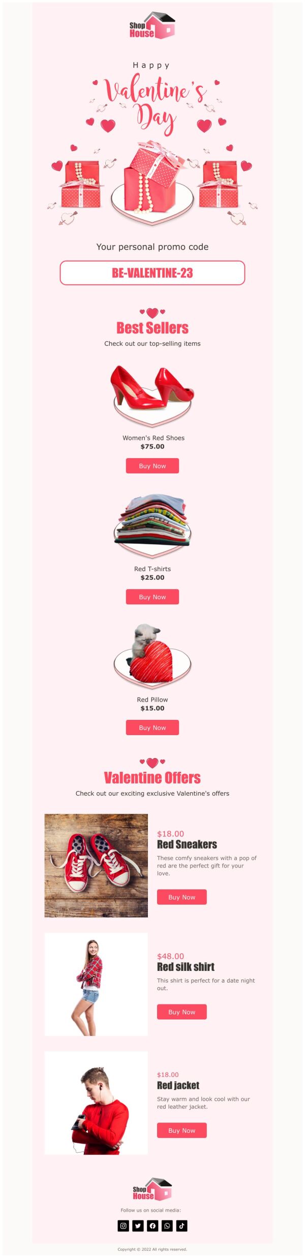 Product Promotion Email Template 'Top Selling Retail Items' for ...