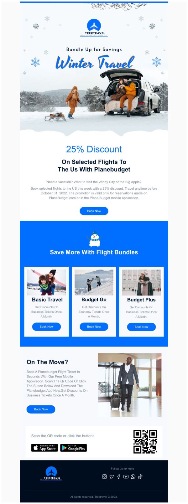 Sale Email Template 'On The Move' for Winter | PosterMyWall
