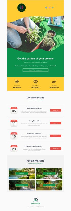 Free Small Business Event Schedule Email Templates | Email Marketing ...