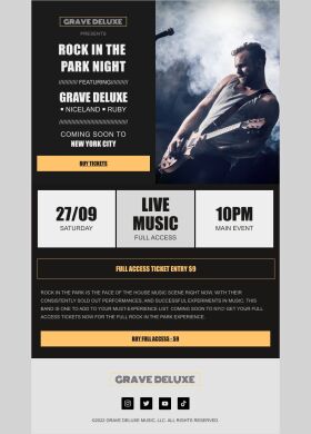 Coming Soon Email Template 'House Music Event' for Band | PosterMyWall