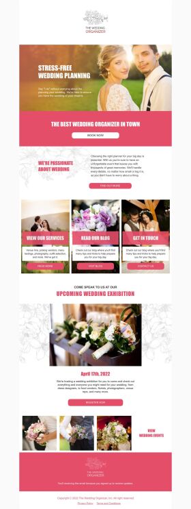 Newsletter Email Template 'Wedding Planning' for Small Business ...