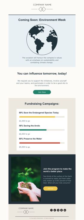 Coming Soon Email Template 'Combating Climate Change' for Environment ...