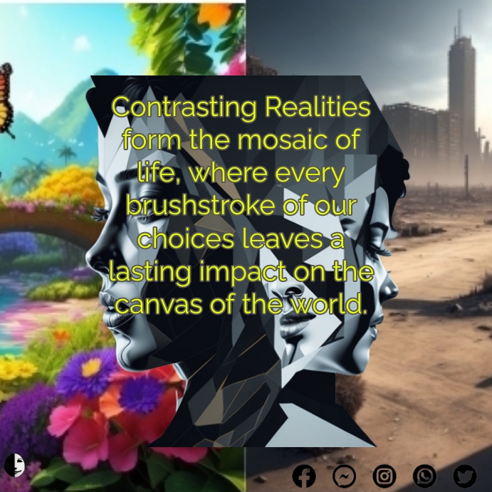"Contrasting Realities" Template | PosterMyWall