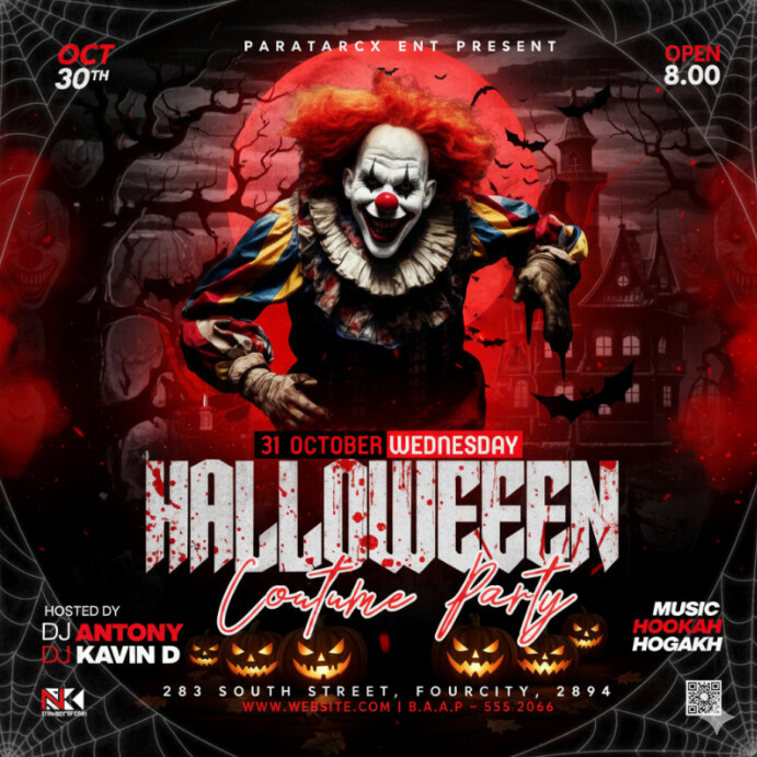 "Halloween Karaoke Singing Contest Flyer Template | Editable Party ...