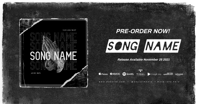 Copy of "New Single" NEW ALBUM RELEASE PRE-ORDER NOW! | PosterMyWall