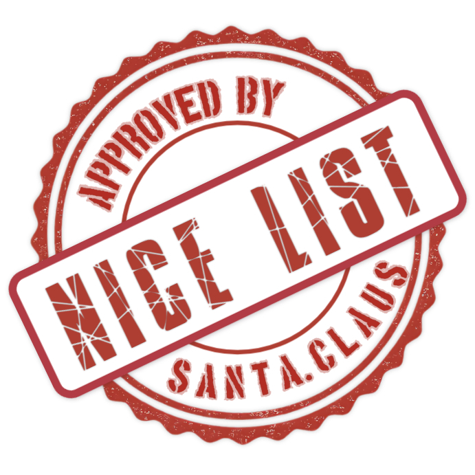 "Santa's Nice List Approved Stamp – Christmas Badge Design" Template ...