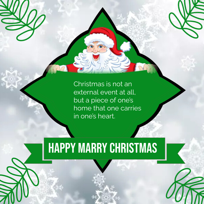 `marry Christmas flyers, marry Christmas gree Template | PosterMyWall