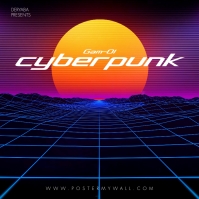 Sunset Retro 80's CD Cover Art Template | PosterMyWall