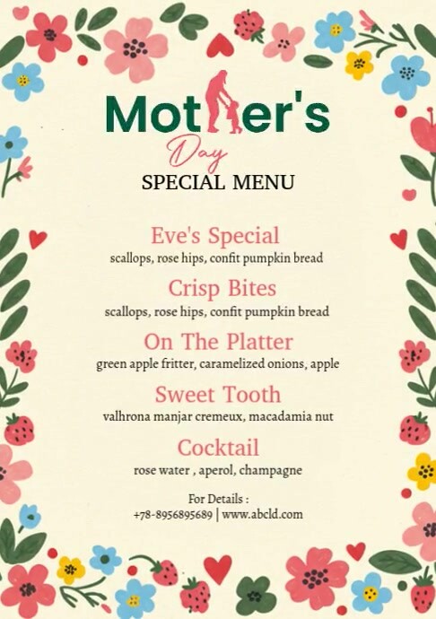 mother's day brunch flyer Template | PosterMyWall
