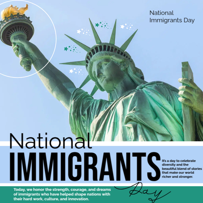 National Immigrants Day Template | PosterMyWall