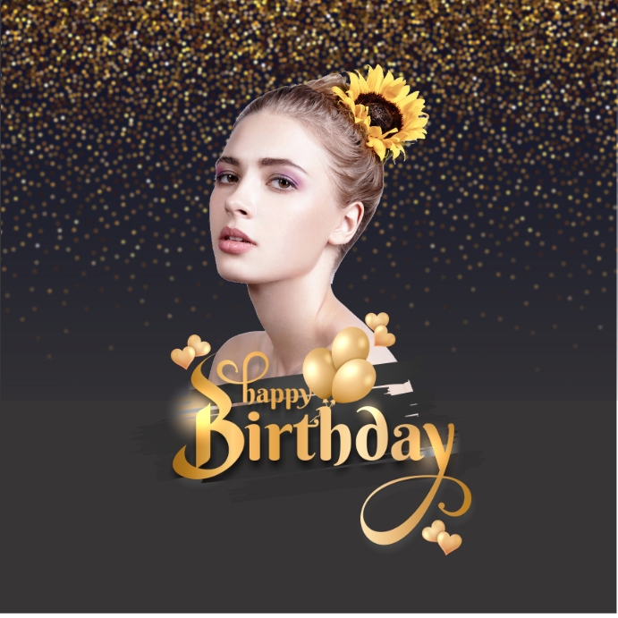 “Happy birthday" instragram post template ( | PosterMyWall