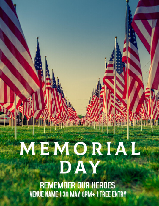 *MEMORIAL DAY Template | PosterMyWall