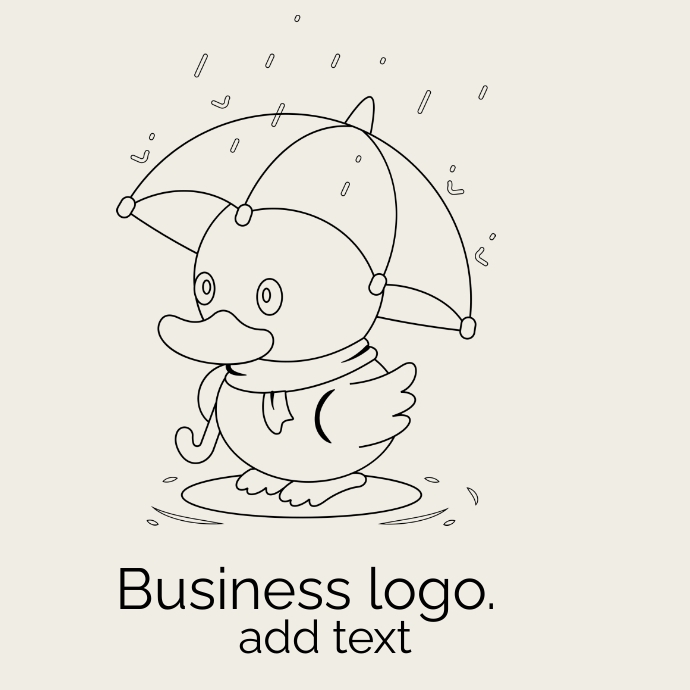 . Rain art business logo design. Template | PosterMyWall