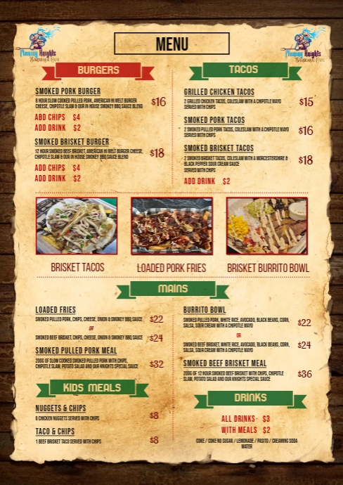 Breaky Menu | PosterMyWall