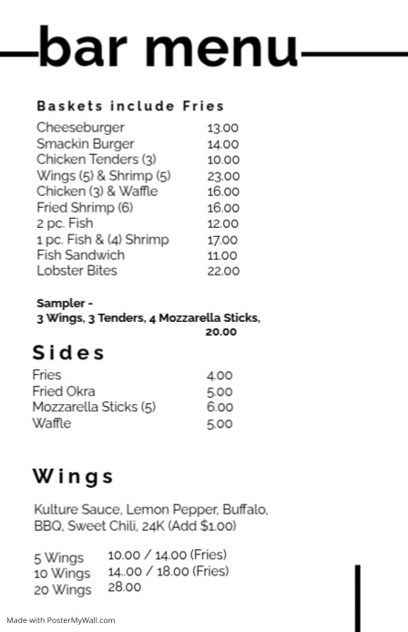 Copy of Menu | PosterMyWall