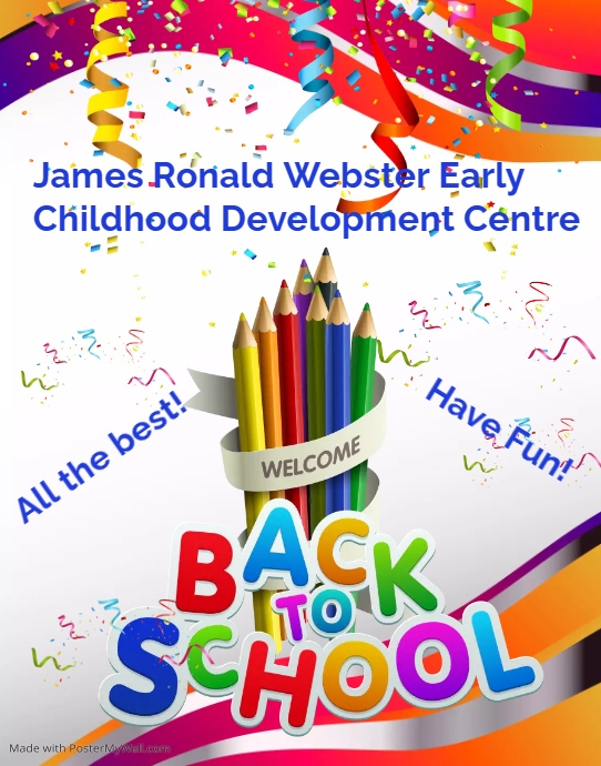 White Confetti Welcome Back To School Poster | PosterMyWall