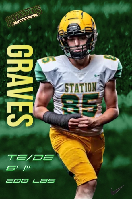 T. GRAVES Player Spotlight | PosterMyWall