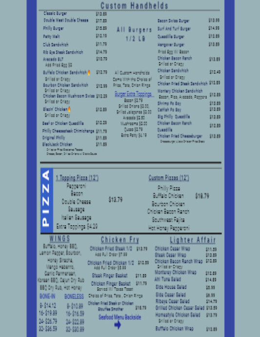 Copy of Simple Food Menu - Resto & Lounge Template (2) | PosterMyWall