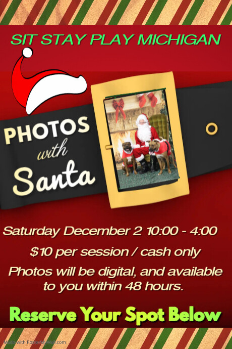 Photos with Santa Poster | PosterMyWall