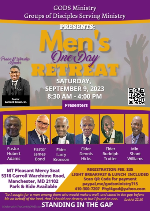 Christian men event flyer | PosterMyWall