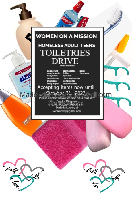 Copy of Toiletries Drive Flyer Template | PosterMyWall