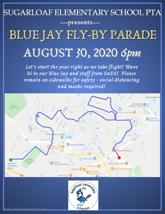 Blue Jay Fly-By Parade | PosterMyWall