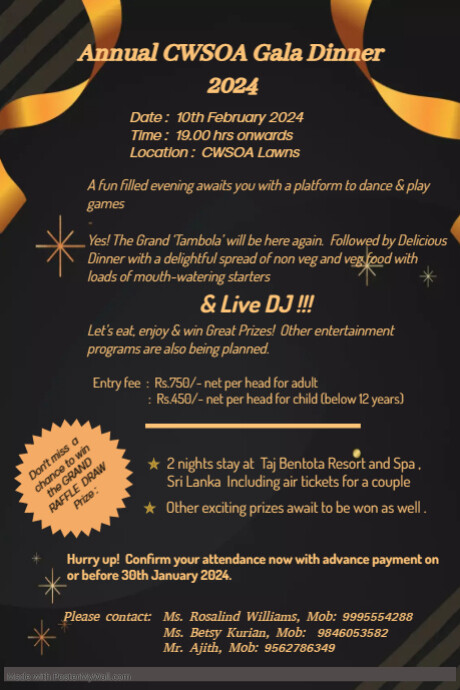 Annual official dinner (1) | PosterMyWall