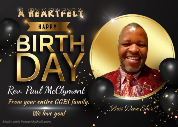 Happy Birthday Rev. Paul (1) | PosterMyWall