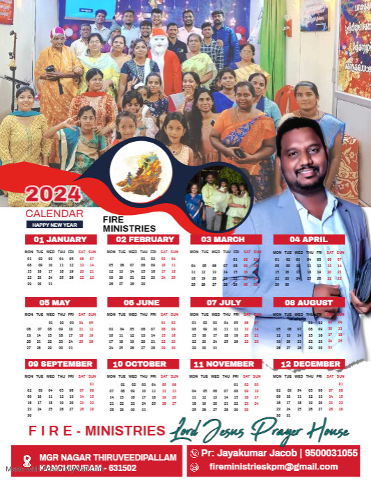 Church Calendar Template (1) | PosterMyWall