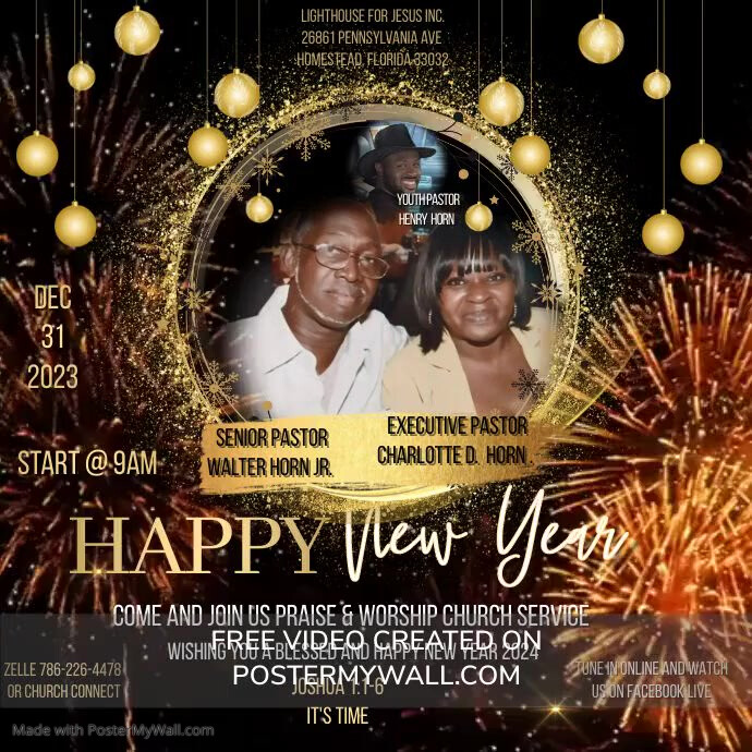happy new year church instagram post | PosterMyWall