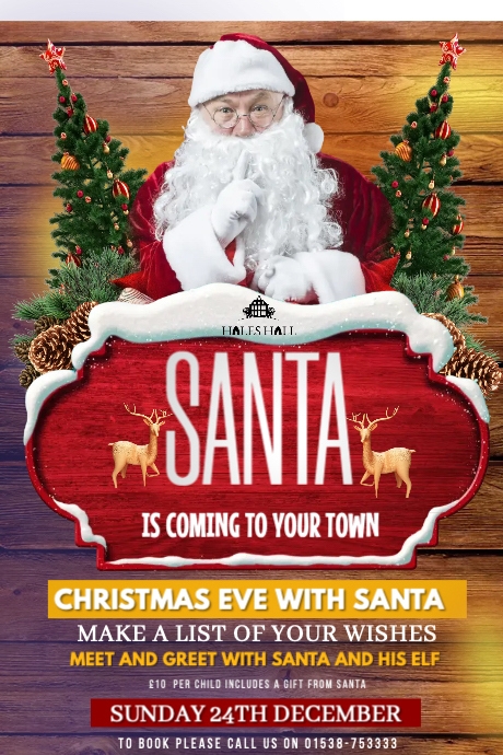 Santa is here | PosterMyWall