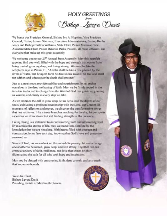 Bishop L. Davis 2023 (1) | PosterMyWall